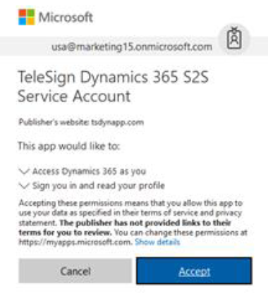 How do I install the Telesign SMS App for Microsoft Dynamics if I ...