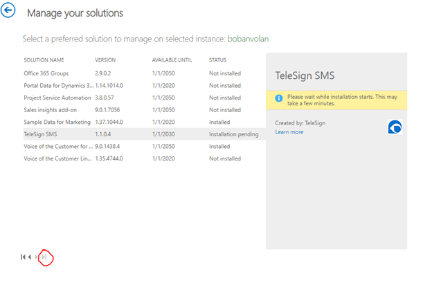 How do I install the Telesign SMS App for Microsoft Dynamics if I ...